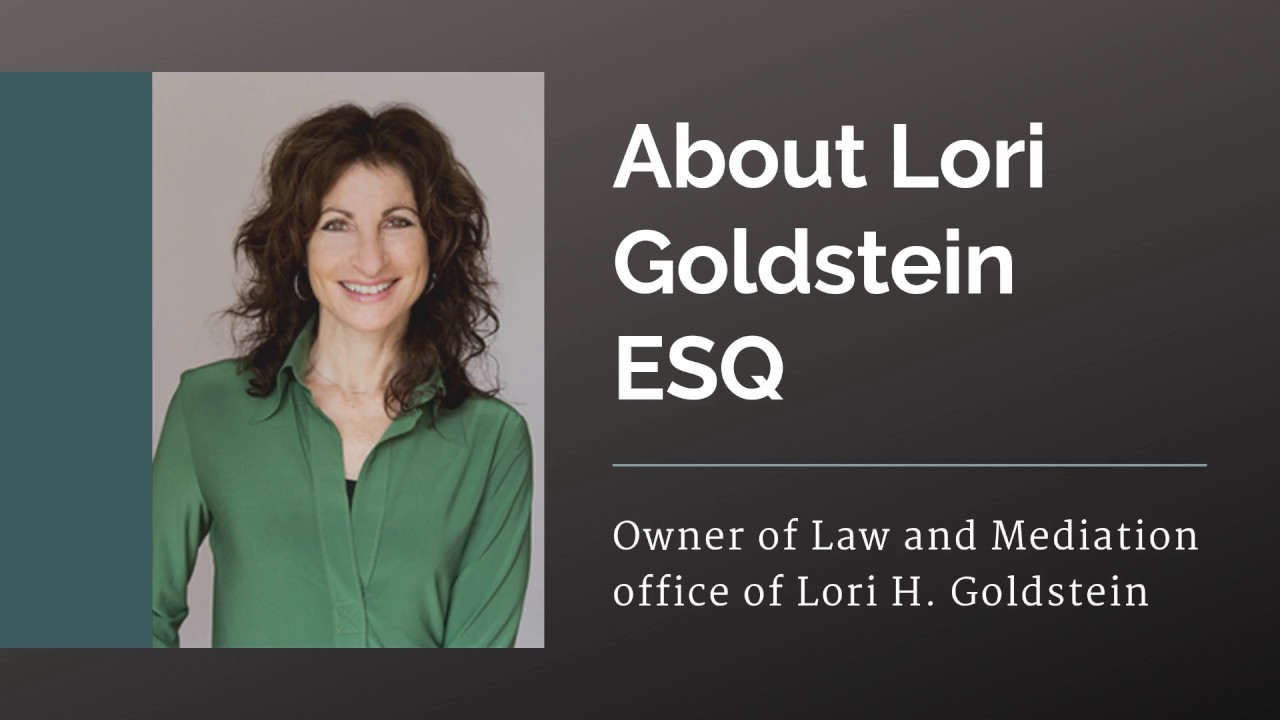 About Lori Goldstein ESQ - YouTube
