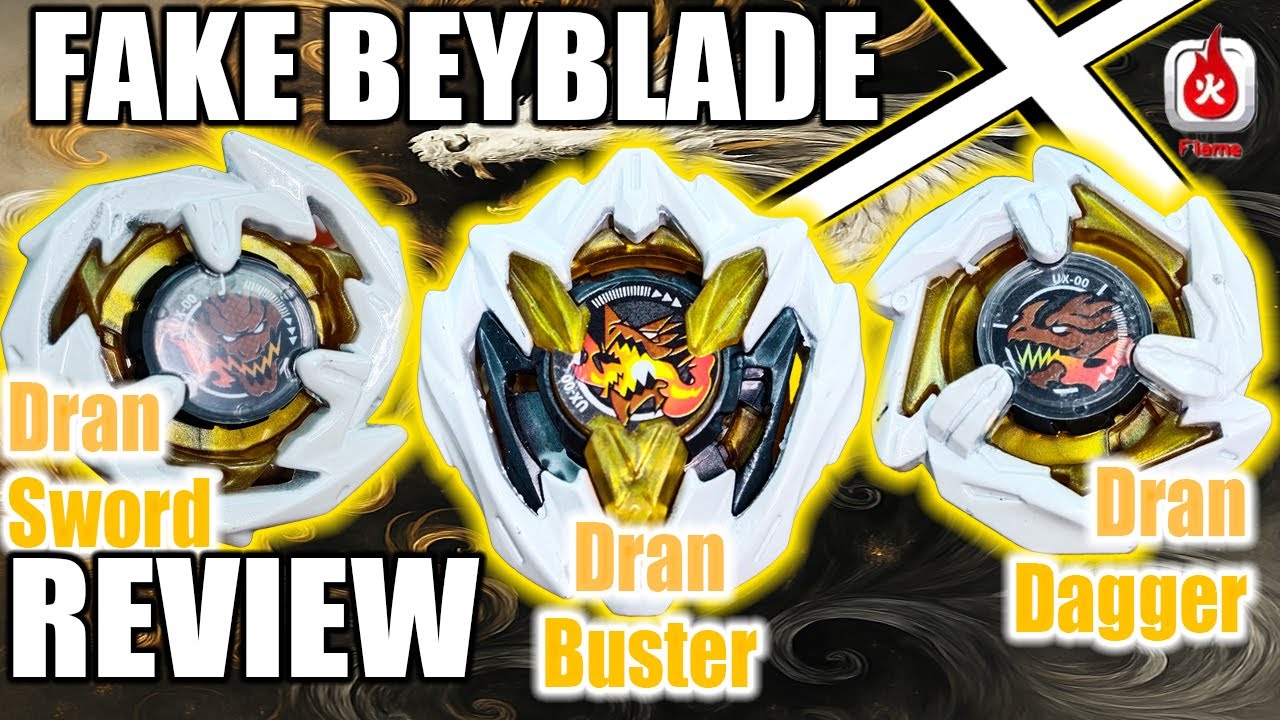 FAKE Dran Deck Set Beyblade X Unboxing Review Flame Brand DranSword ...