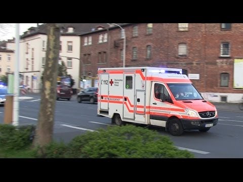 [Blitzer - Bitte lächeln!] FuStW Polizei + RTW DRK Darmstadt - YouTube