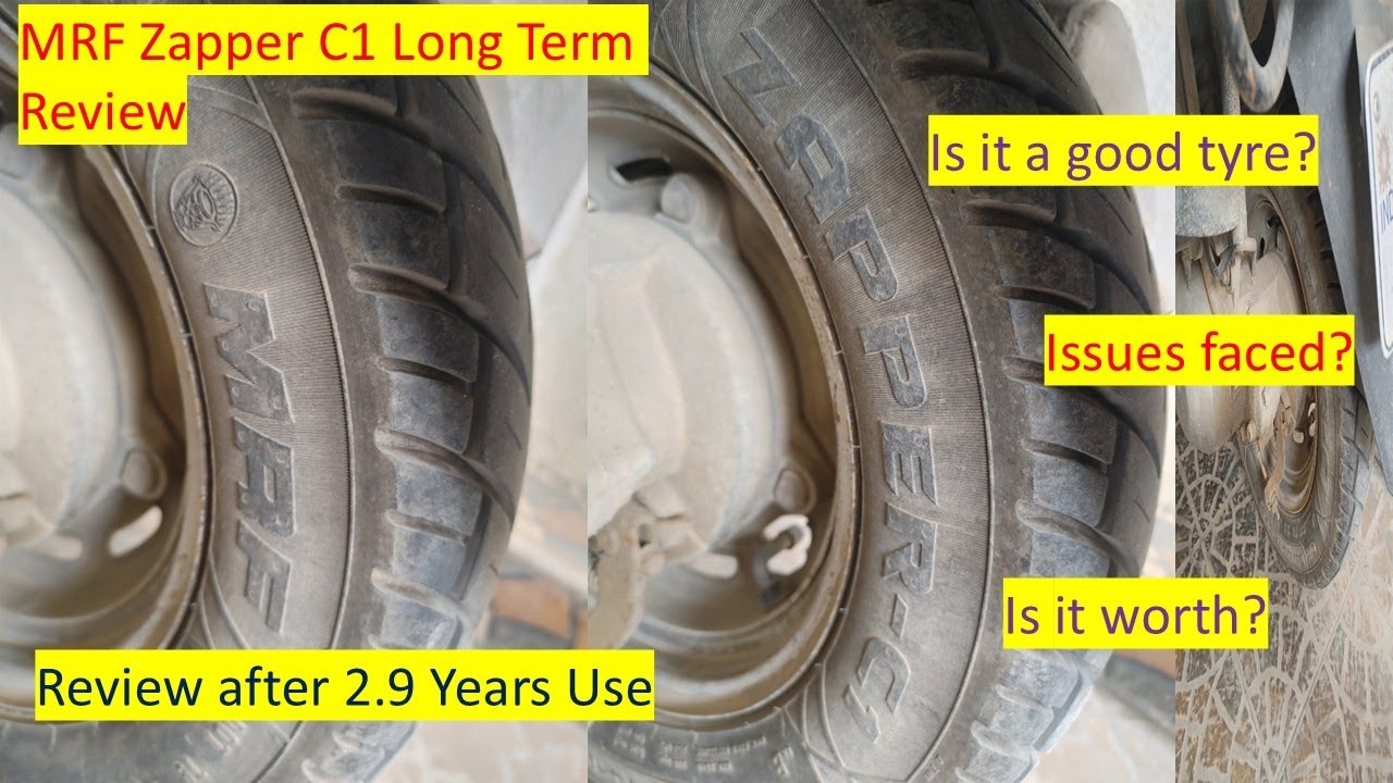 MRF Zapper C1 Scooter Tyre Long Term Review | Review after 2.9 Years ...