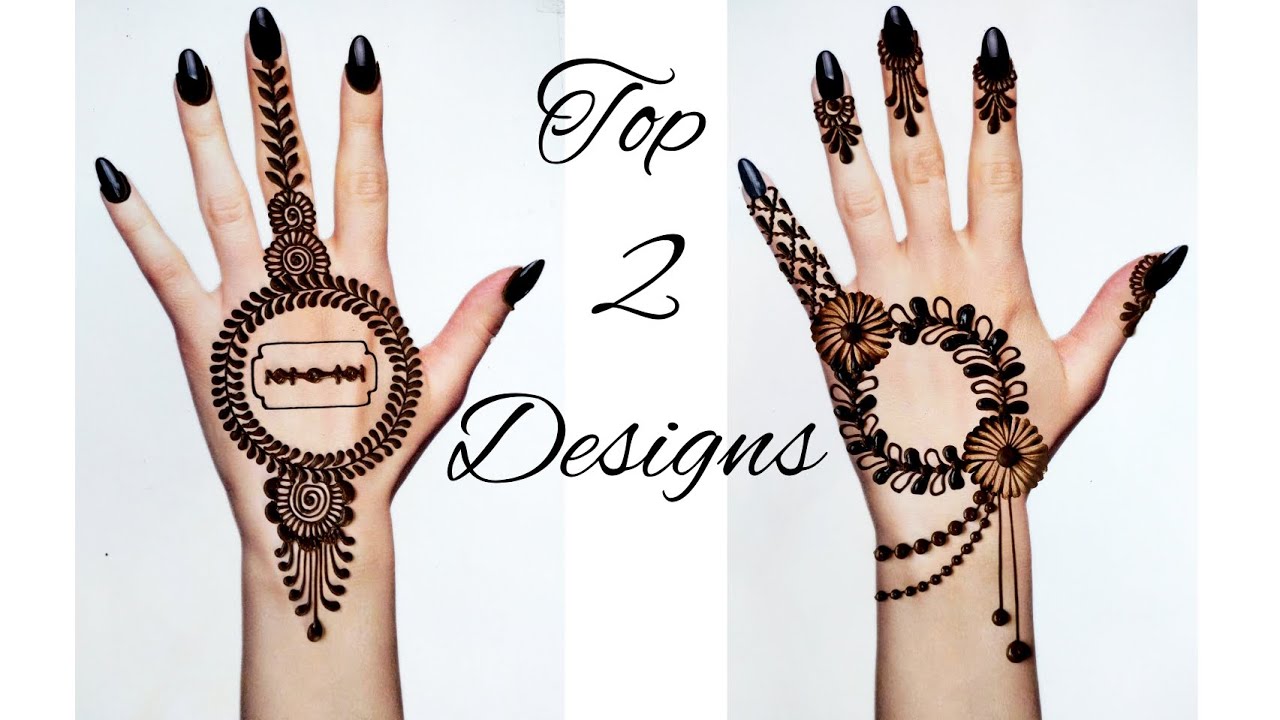 Very Easy simple Beautiful Backhand Mehndi Design।Mehndi ka design ...