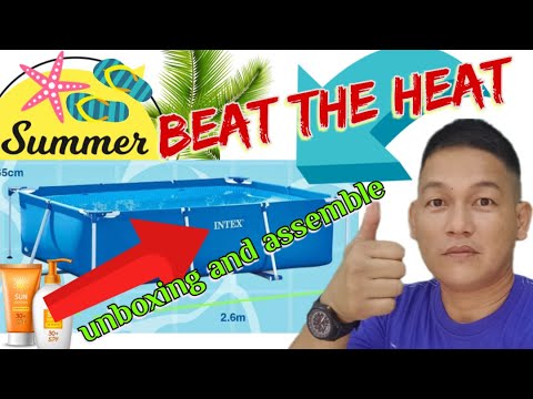 PORTABLE SWIMMING POOL UNBOXING AND HOW TO INSTALL - YouTube