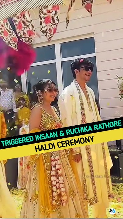 Nischay & Ruchika Haldi function😍| Triggered Insaan & Ruchika Rathore Haldi Ceremony|Nischay ...