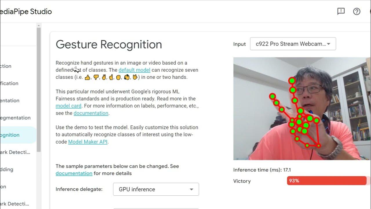 AI軟體mediapipe簡介與demo操作 - YouTube