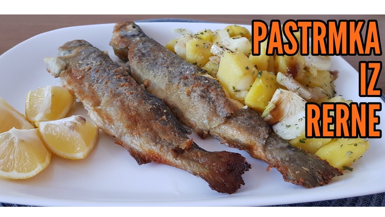 Riba pastrmka iz rerne - YouTube