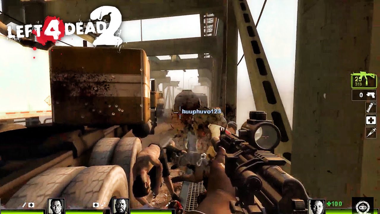 Left 4 Dead 2 Coop #10 Tôi Với Anh Hữu Phú Võ Bị Anh Tay Bự Húc Bay ...