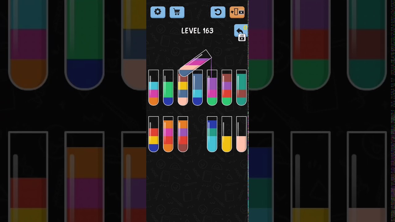 Water Color Sort Level 162 163 164 165 WalkThrough Solution Gameplay ...