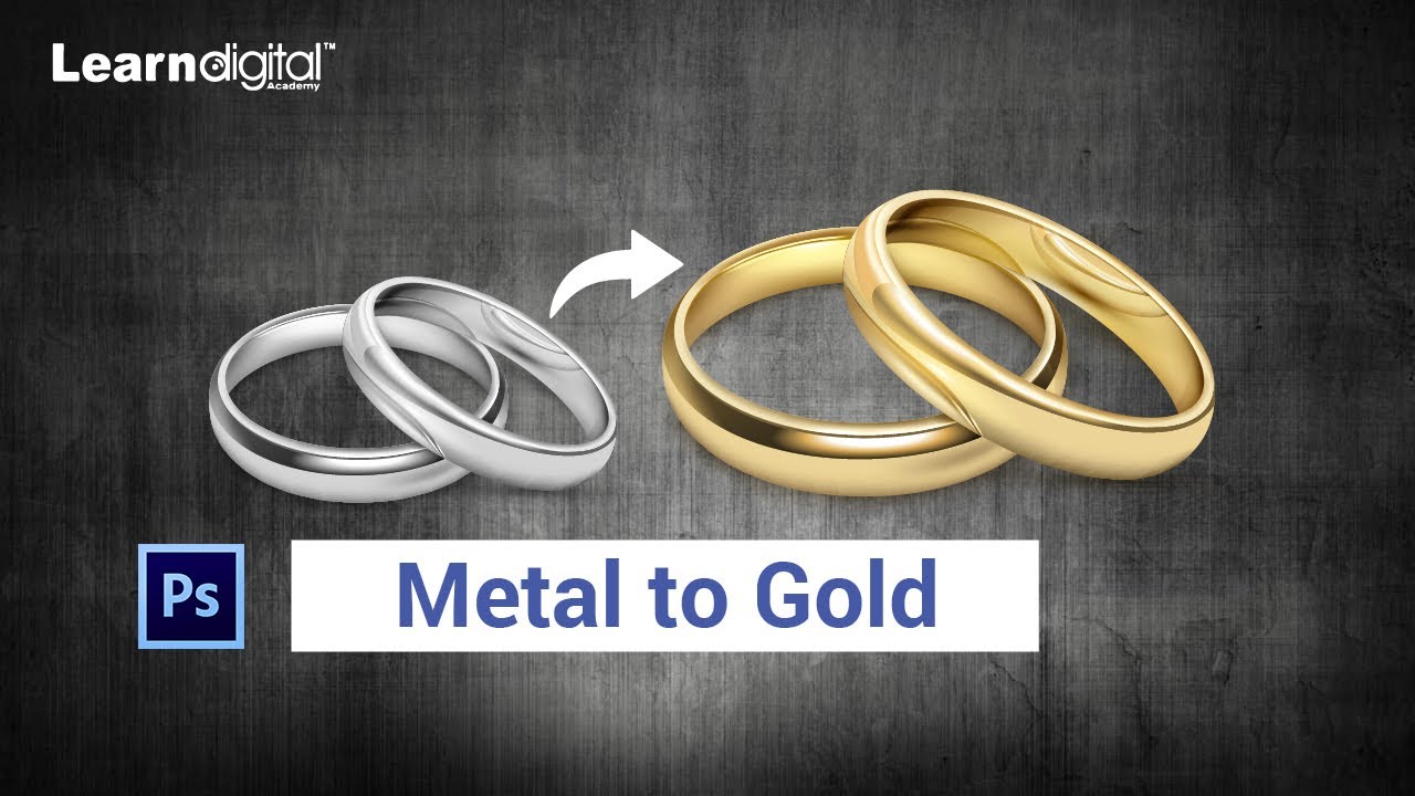 How to change Metal to Gold color in Photoshop | PS complete tutorial ...