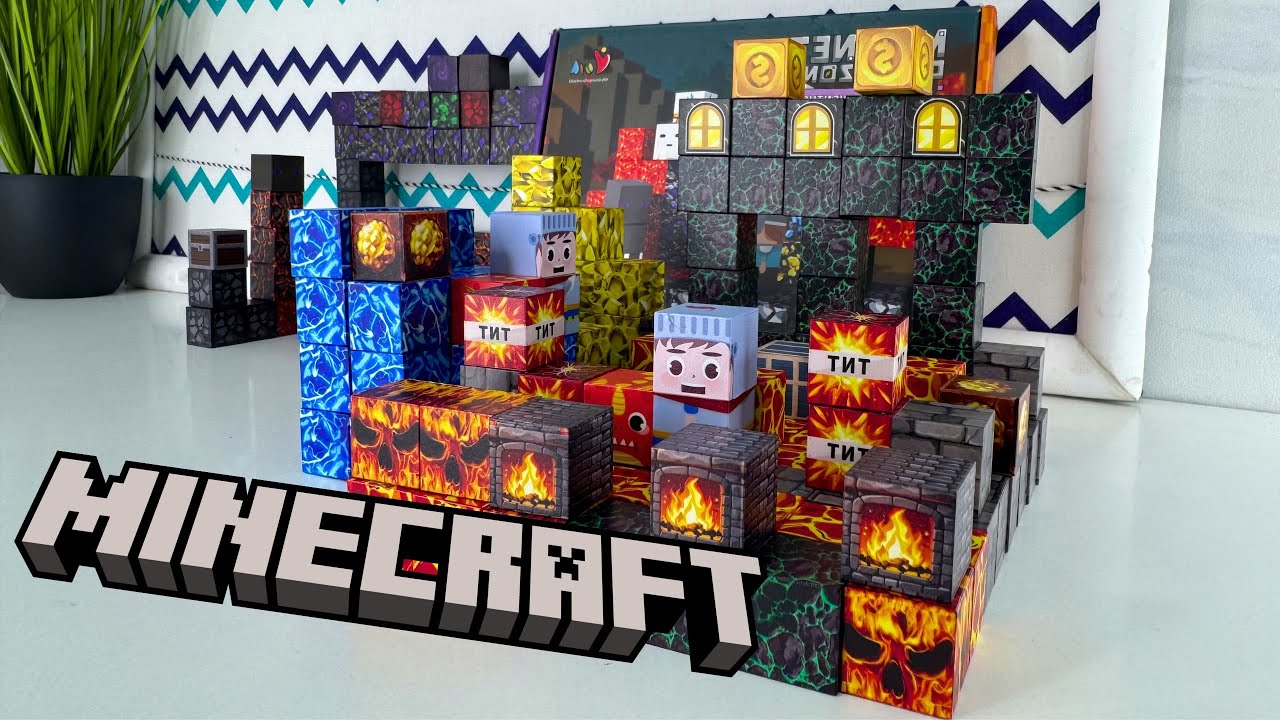 MAGNETIC Minecraft BLOCKS are Awesome 🧲 Minecraft In Real Life - YouTube