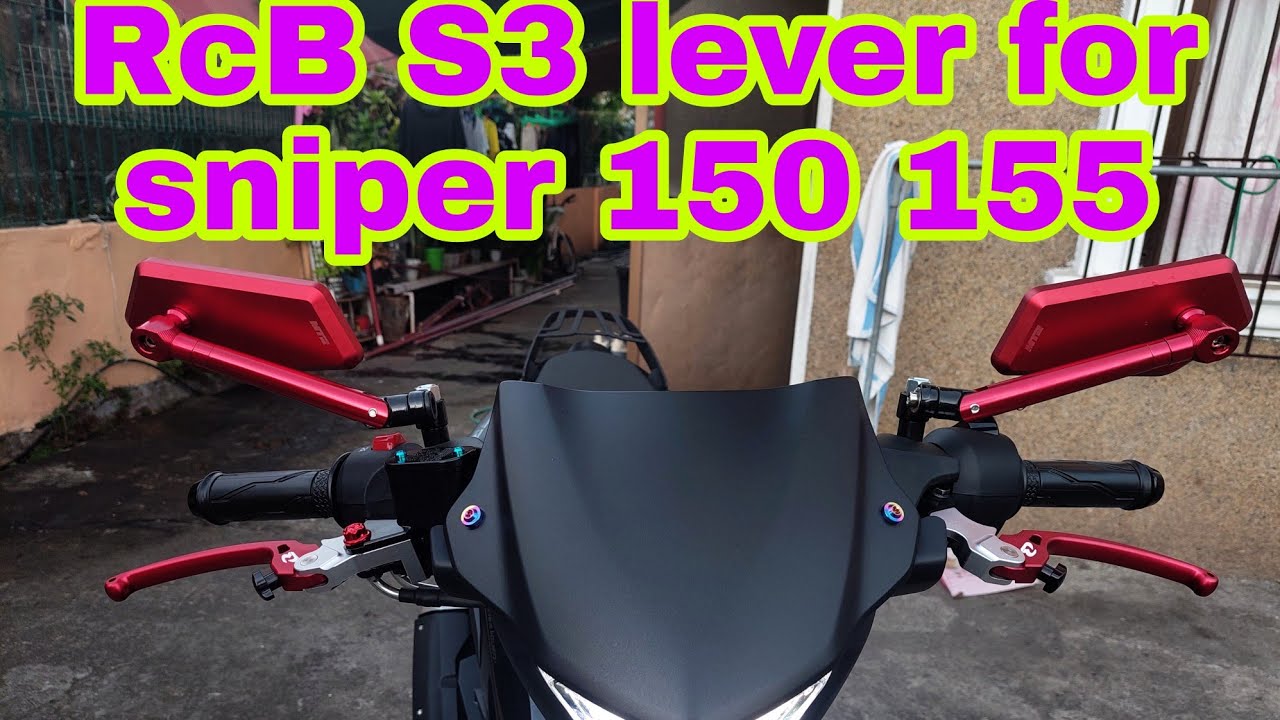 YAMAHA SNIPER 155 RCB S3 LEVER Installation. #yamaharevsyourheart - YouTube