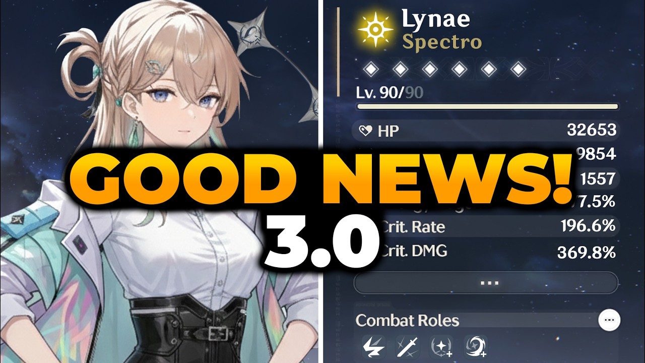 GOOD NEWS! LYNAE FULL UPDATED KIT BREAKDOWN🤩🥳 | Wuthering Waves, Lynae ...