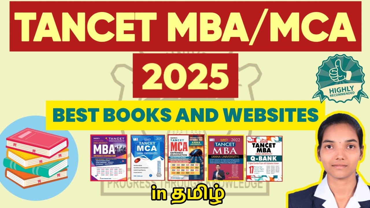BEST BOOKS for TANCET MBA & MCA 2025 PREPARATION | Exam Tips In TAMIL # ...