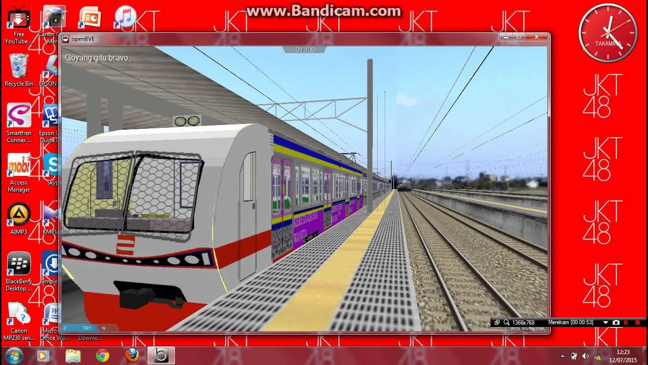 OPENBVE : Toei 6000 ( 6151 ) berangkat stasiun bogor - YouTube