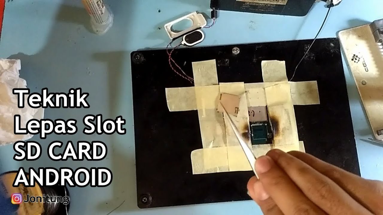 Teknik Melepas Slot Memory Card Pada Papan PCB - YouTube