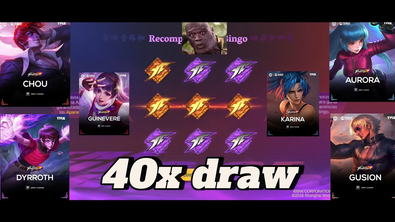 I got a kof skin~ Kof event draw - mlbb ~ 40x draw ~ 4-6-1-5!!!!🔥🔥 ...