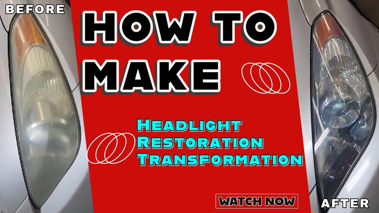 Head Light Restoration Process - YouTube
