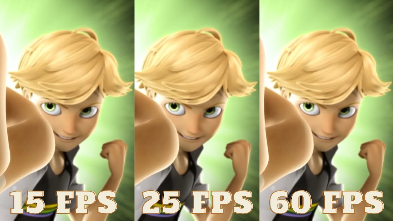 Cat Noir Transformation FPS Comparison [15 fps, 25fps, 60fps] 🐱🐾🖤 ...