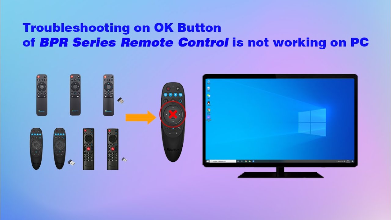 Troubleshooting on BPR Series Remote Control - YouTube