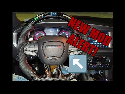 CUSTOM CARBON FIBER LED STEERING WHEEL FOR MY DODGE CHARGER R/T 🚥😎 ...
