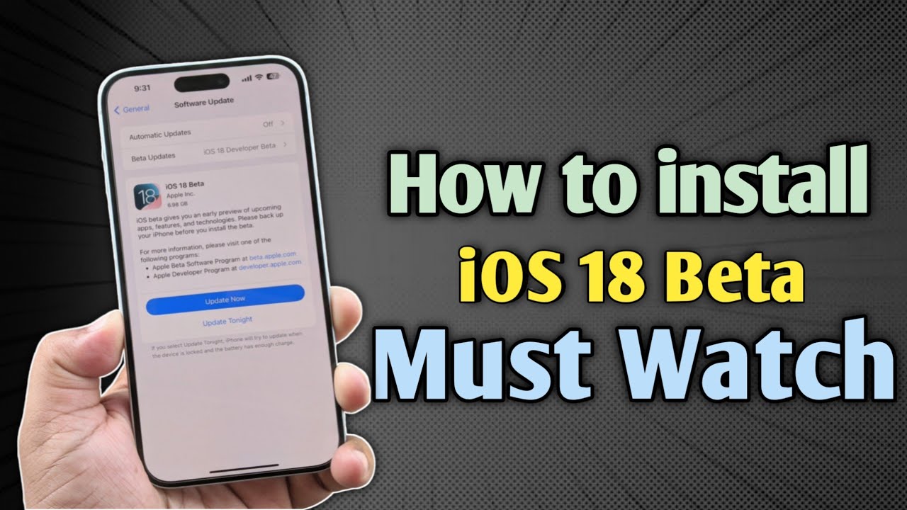 How to download and install iOS 18 in iPhone | iOS 18 beta 2 install ...