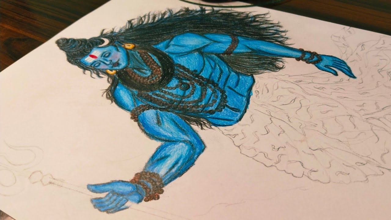 Mahadev bhagwan ka drawing chitra/mahadev bhagwan ki drawing/how to ...