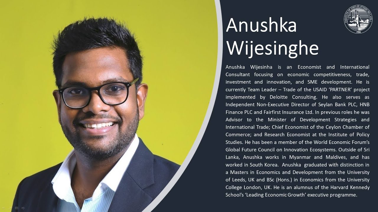 Mr. Anushka Wijesinghe - Planning for the New Normal: Economy - YouTube