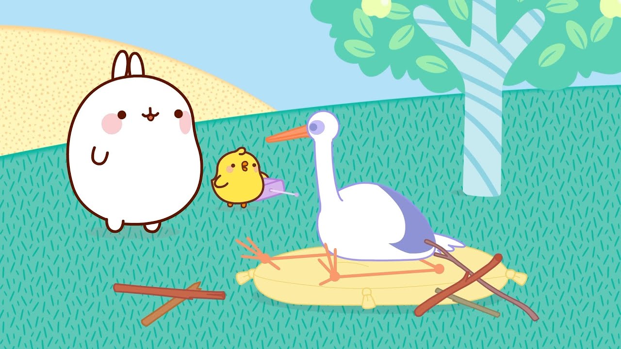 Molang - The Stork | Funny Compilation For Kids - YouTube