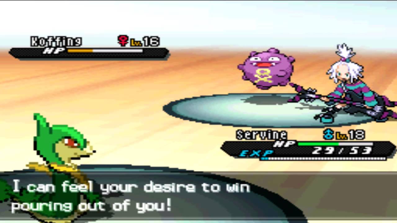 Pokémon Black 2 - Gym Leader Roxie - YouTube