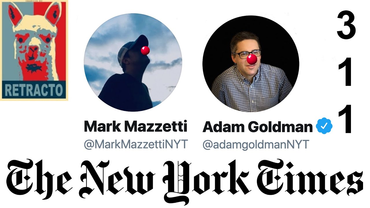 RETRACTION #311: The New York Times' Front Page FAILED Hit Piece On ...