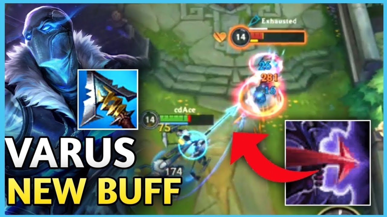 NEW VARUS BUFF! *15 KILLS* | WILD RIFT - YouTube