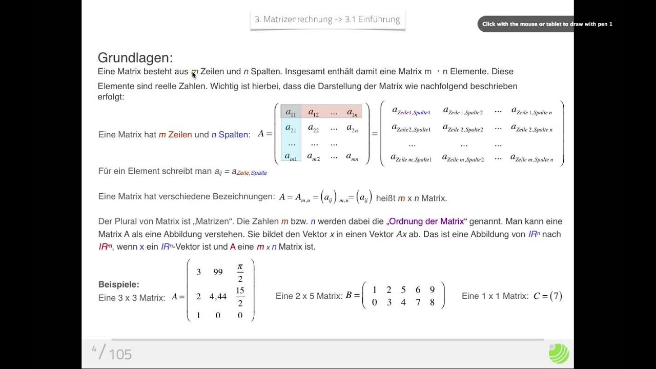 Lineare Algebra Teil 2 - YouTube