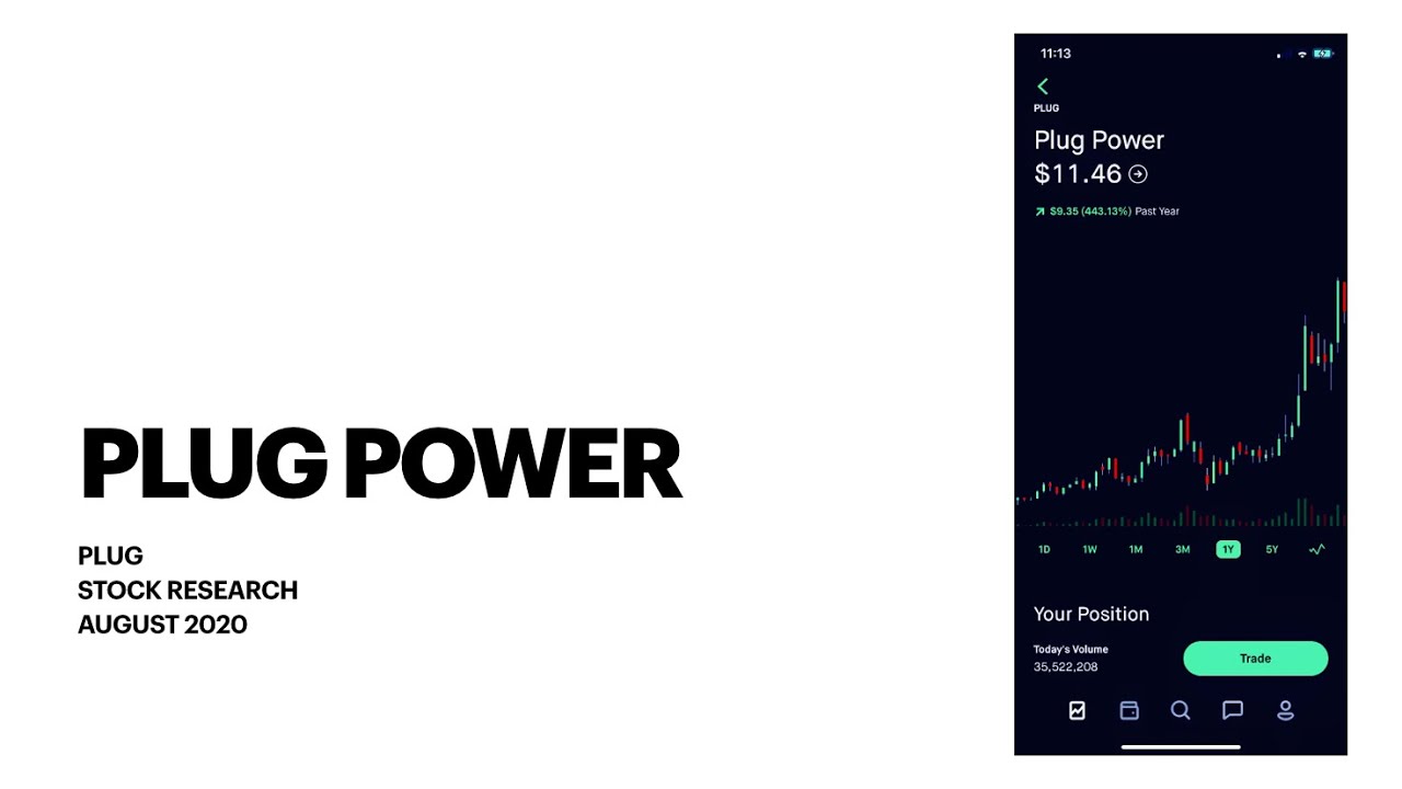 PLUG POWER stock research August 15, 2020 - YouTube
