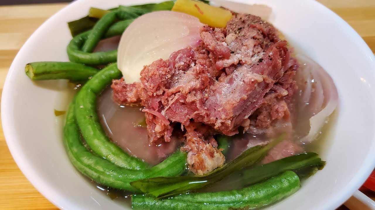 Sinigang na Corned Beef - YouTube