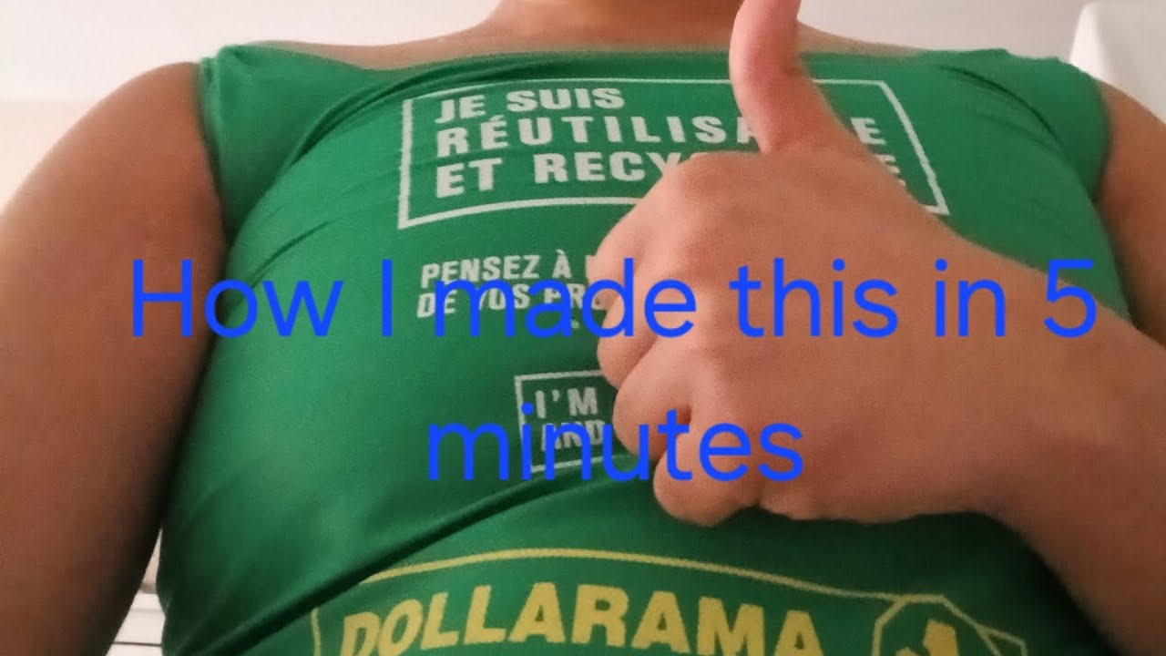 How to Make a Dollarama Shirt for 5 Minutes - Good for Environment ...