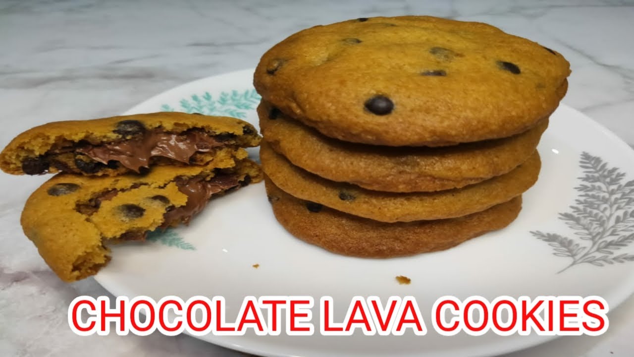 CHOCOLATE LAVA COOKIES I KUE KERING CHOCO CHIPS COKLAT LUMER - YouTube