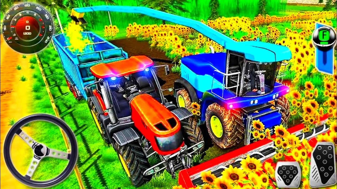 Village Farming Modern Tractor Simulator 2020 - Harvest Tractor Farm ...