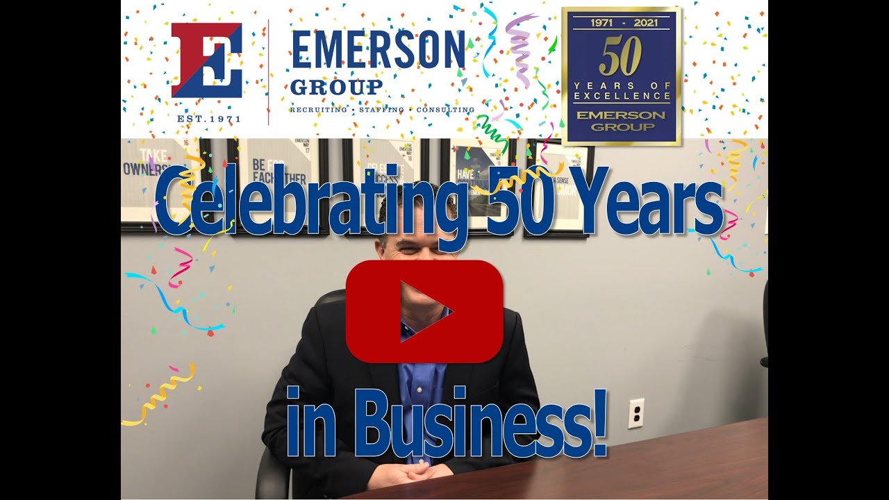 Emerson Group Celebrates 50th Year in Business 1971-2021 - YouTube