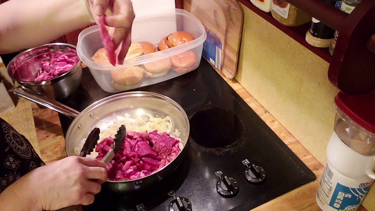 Cowboy Steak Sandwich & Fries ( how to make ) - YouTube