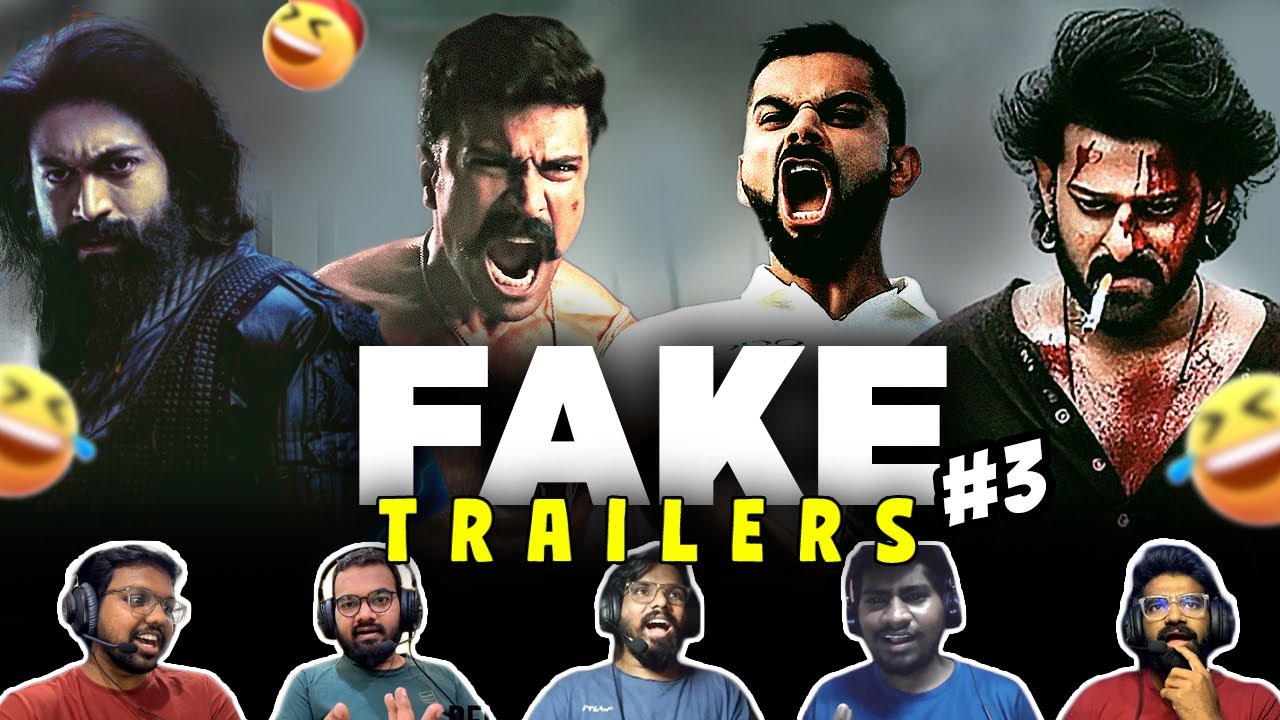 FAKE MOVIE TRAILERS REACTION # 3😆🤣 || Spirit || Virat Kohli: Jersey No ...