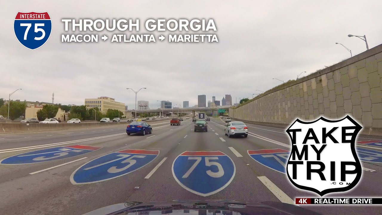 Georgia Freeways! Interstate 75, 85, & 475, Macon, through Atlanta, to ...