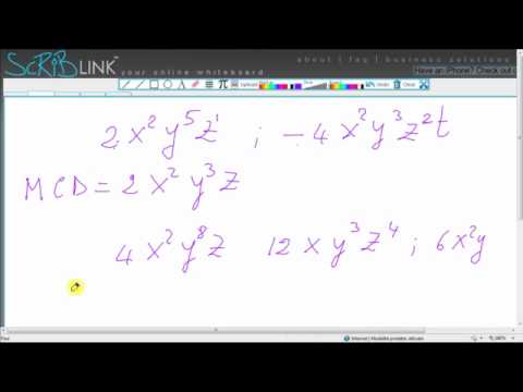 MCD tra monomi - YouTube