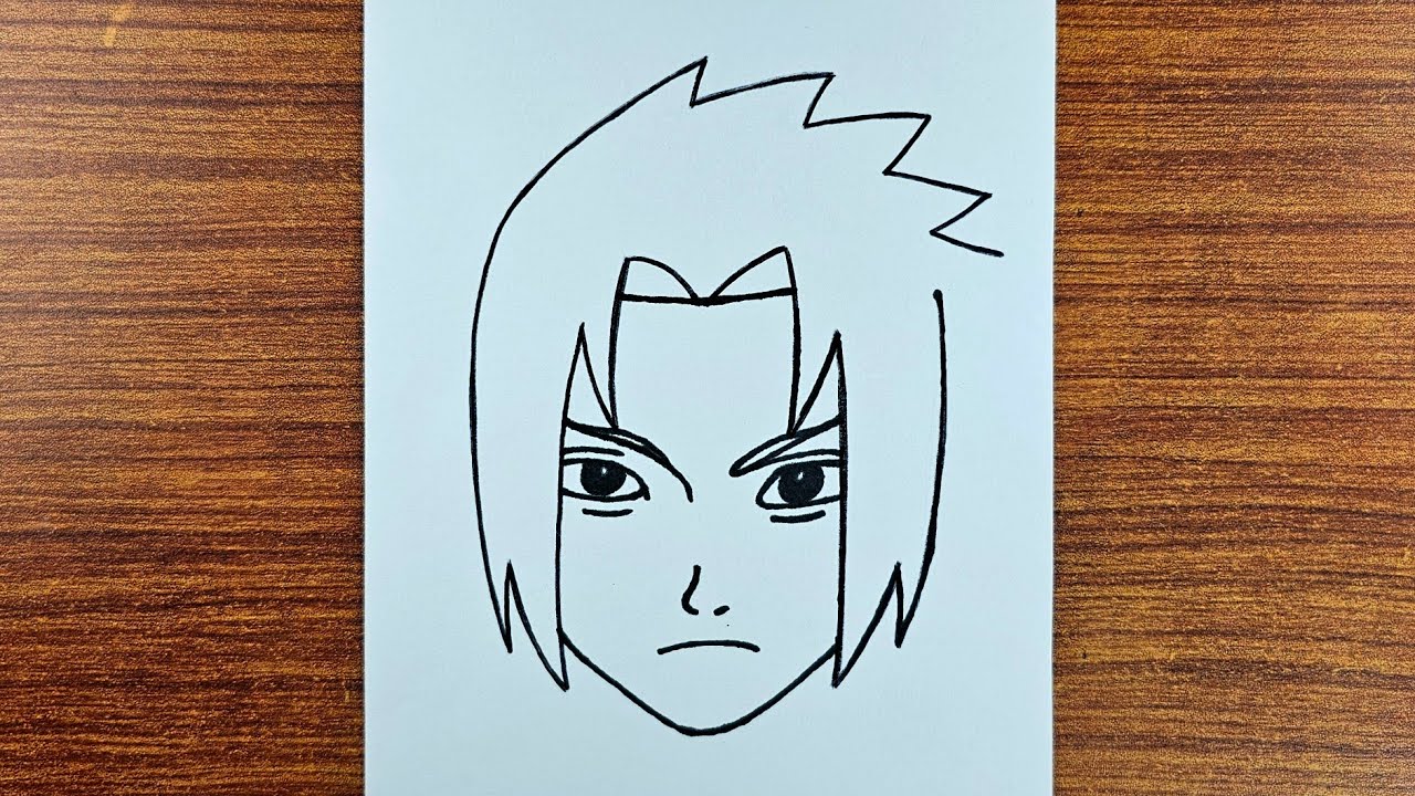 How to draw Sasuke Uchiha step by step || How to anime for beginners ...