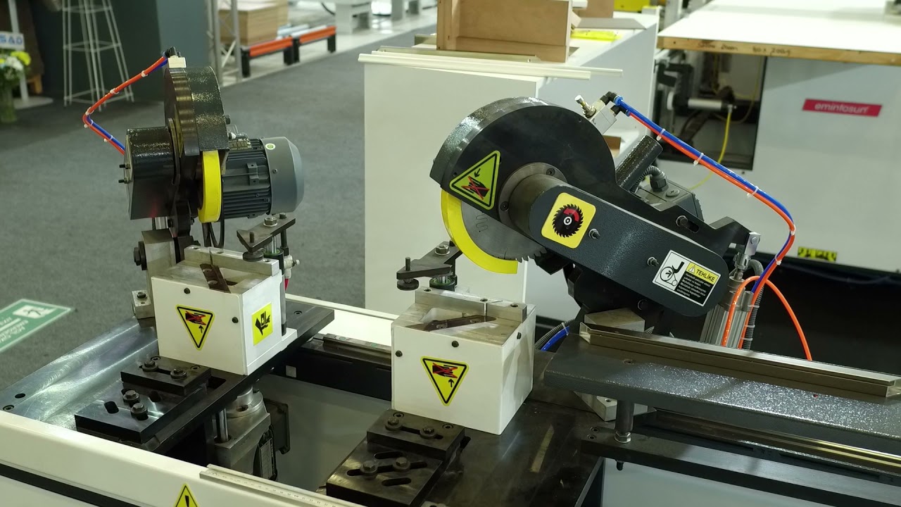 ALUMCINCOCUT-Aluminium profile cutting and drilling machine - YouTube