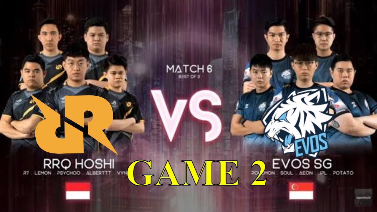 M2 RRQ HOSHI VS EVOS SG MATCH 2 !!! - YouTube