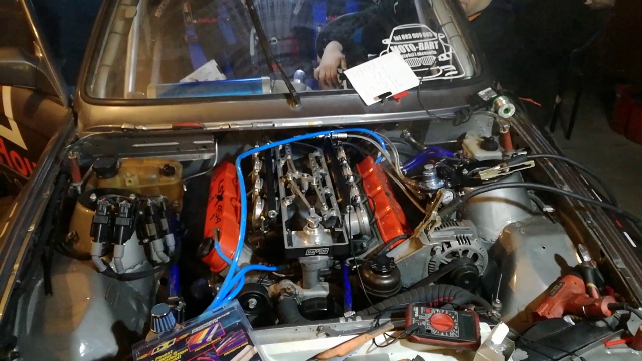 Pierwsze odpalenie "Balbiny" LSX 454 ITB Harrop - YouTube