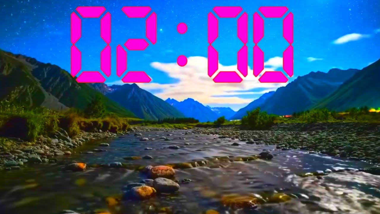 2 Minute Relaxation Countdown Timer (Gentle Music with Stunning Nature ...