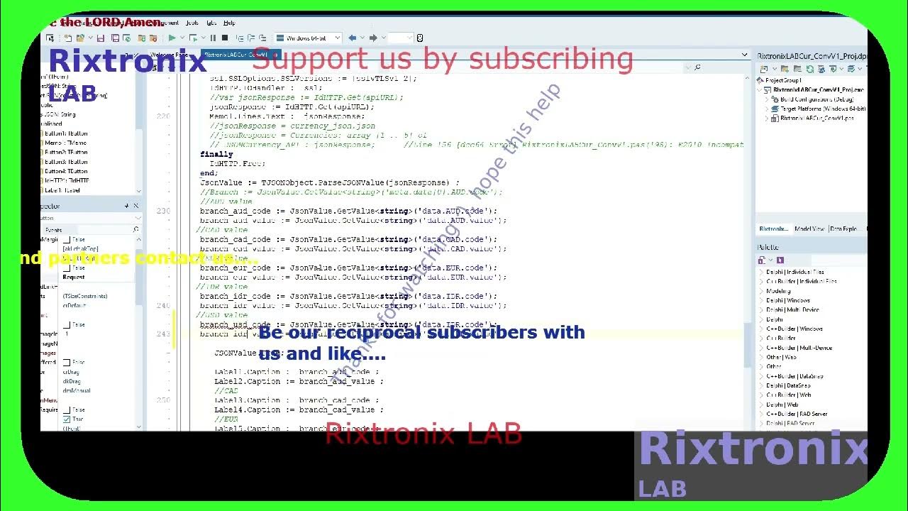 JSON IdHttp Delphi 5 - YouTube