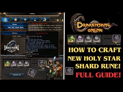 Drakensang Online – How to Craft the New Holy Star Shard Rune? Full Guide! (DSO)