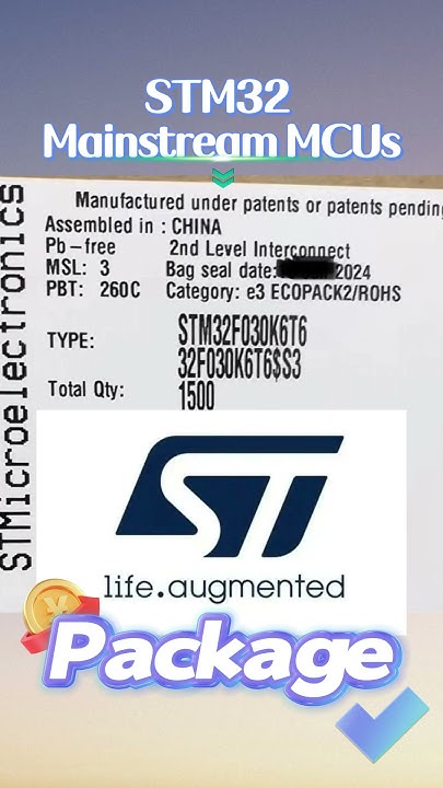 ST Series STM32F030K6T6 STM32 32-bit Arm Cortex MCUs #microcontrollers #stmicroelectronics #mcu ...