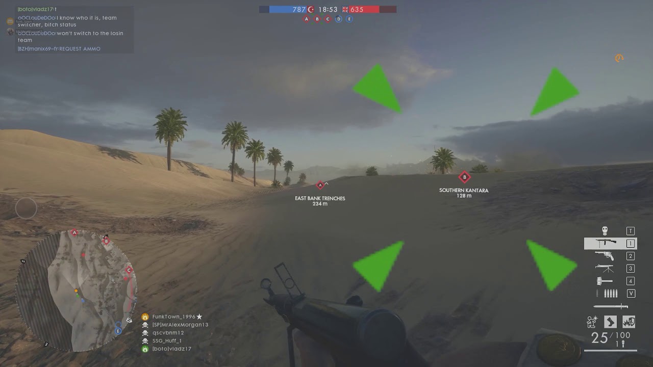 BF1 hacker use tank hunter sentry kit as a support on Suez map - YouTube